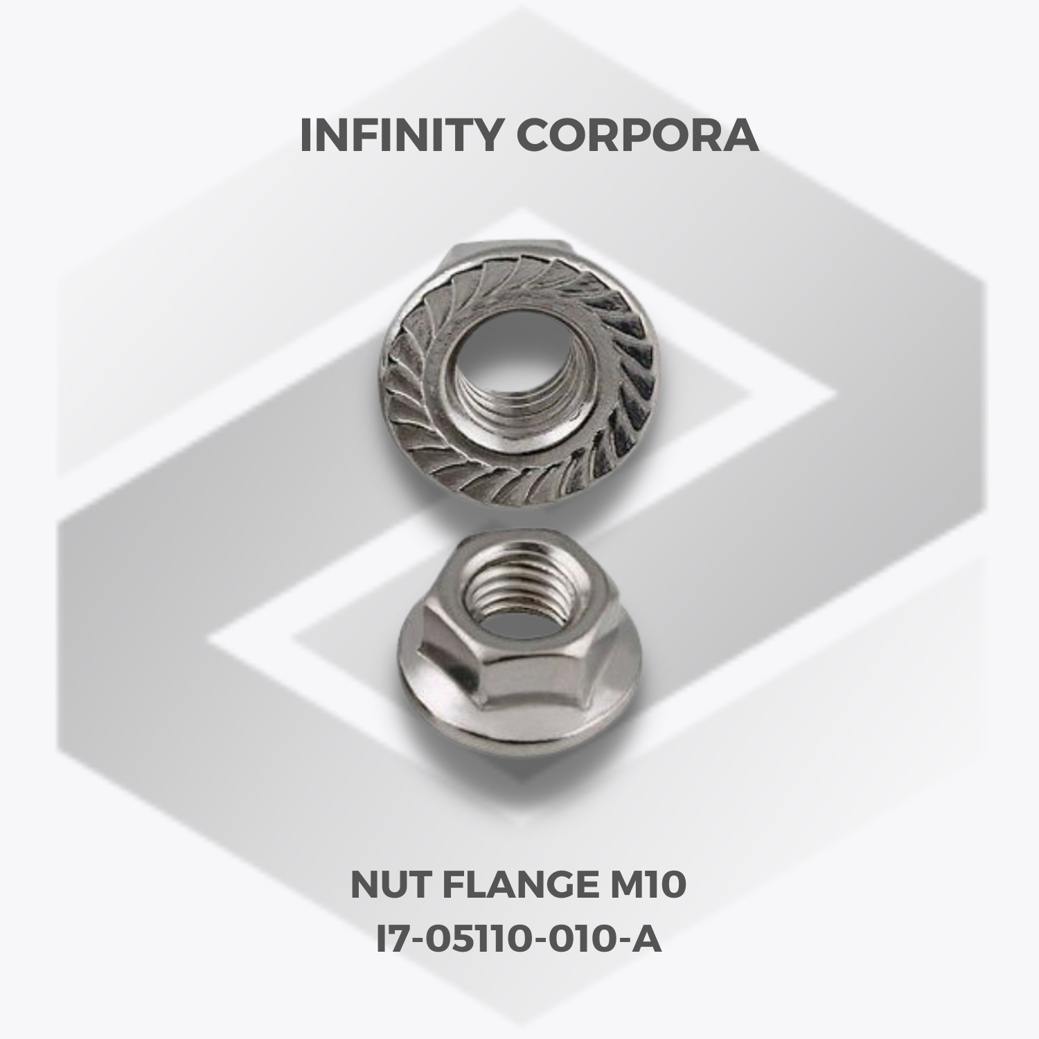 NUT FLANGE M10 - Infinity Corpora System