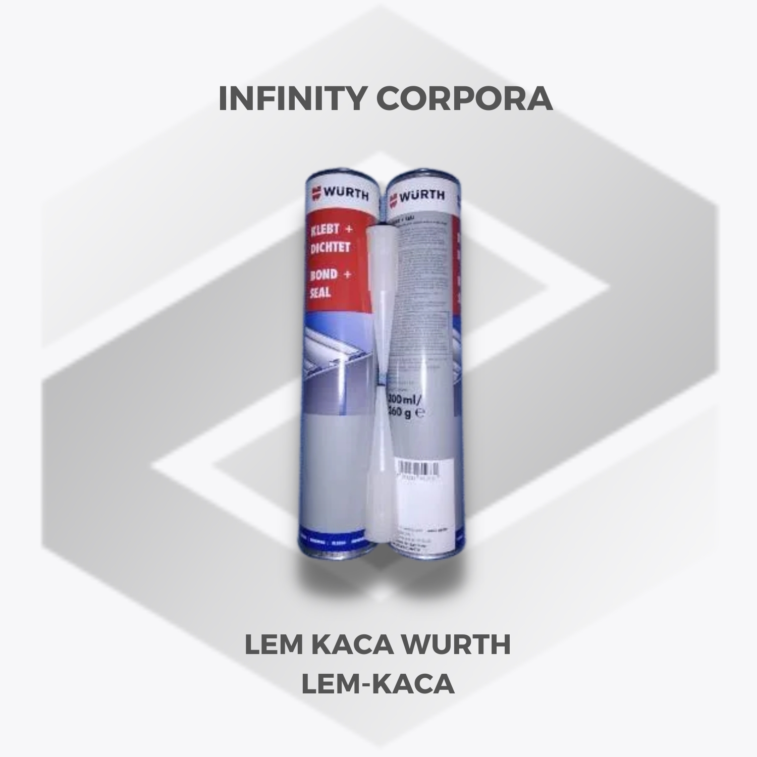 LEM KACA WURTH 310 ML - BLACK - Infinity Corpora System