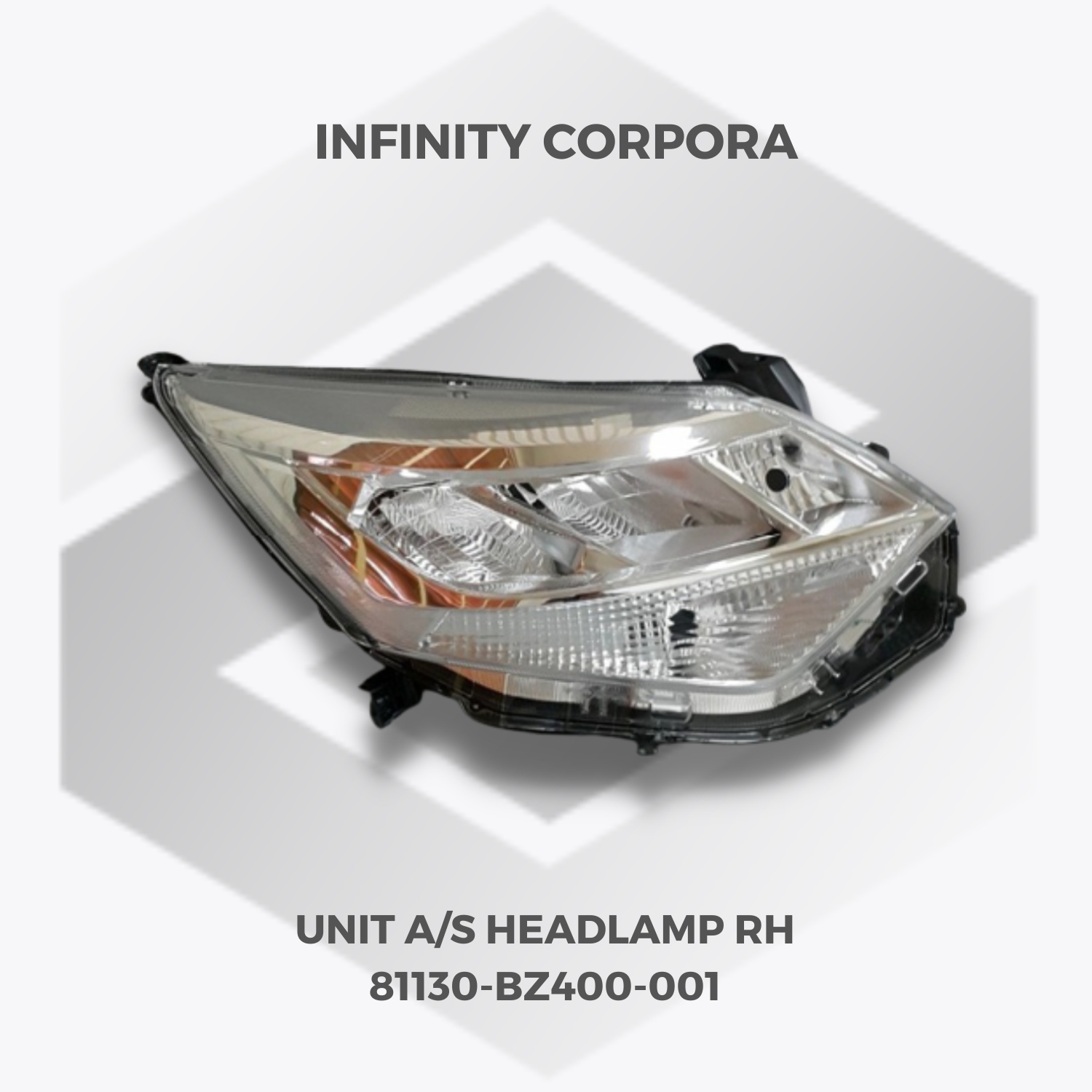 UNIT ASSY, HEADLAMP, RH - Infinity Corpora System