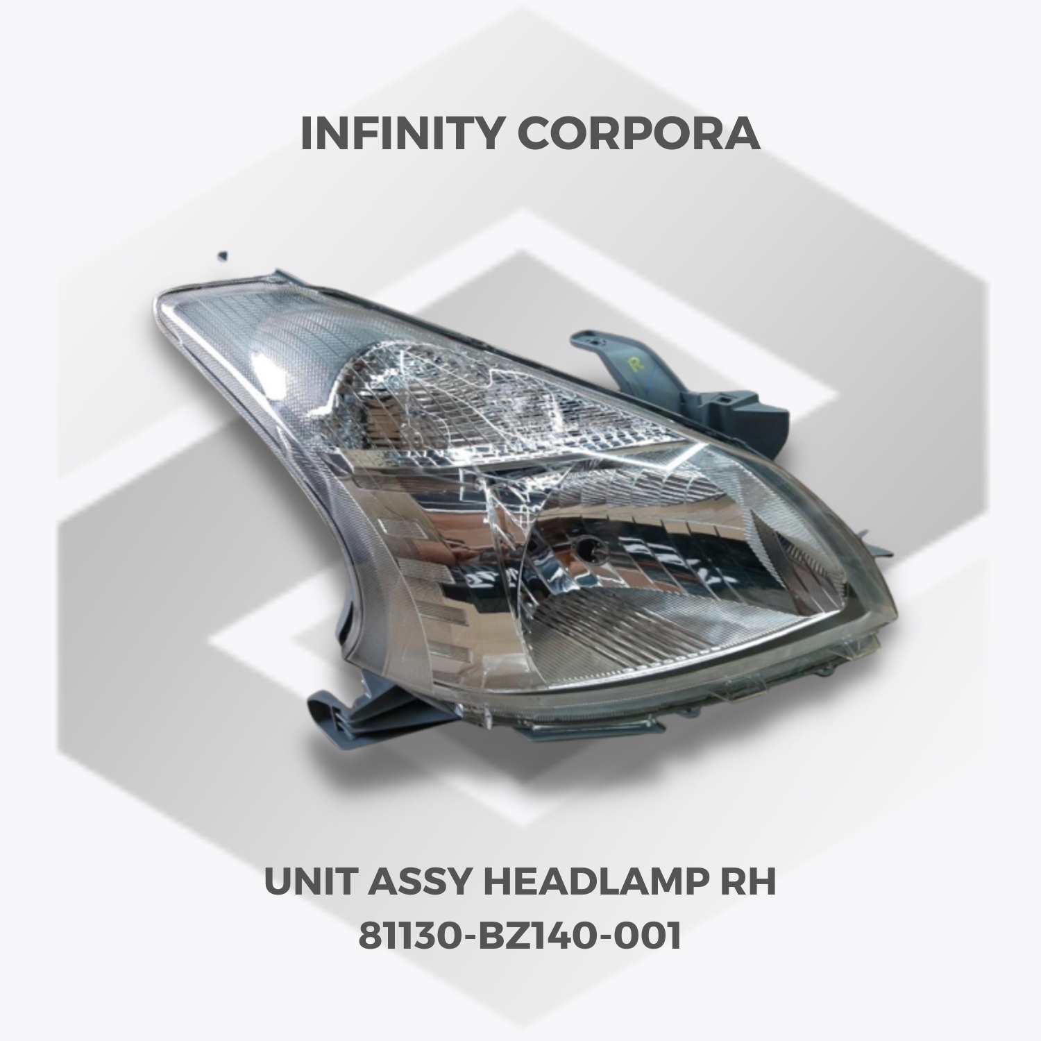 UNIT ASSY, HEADLAMP, RH - Infinity Corpora System