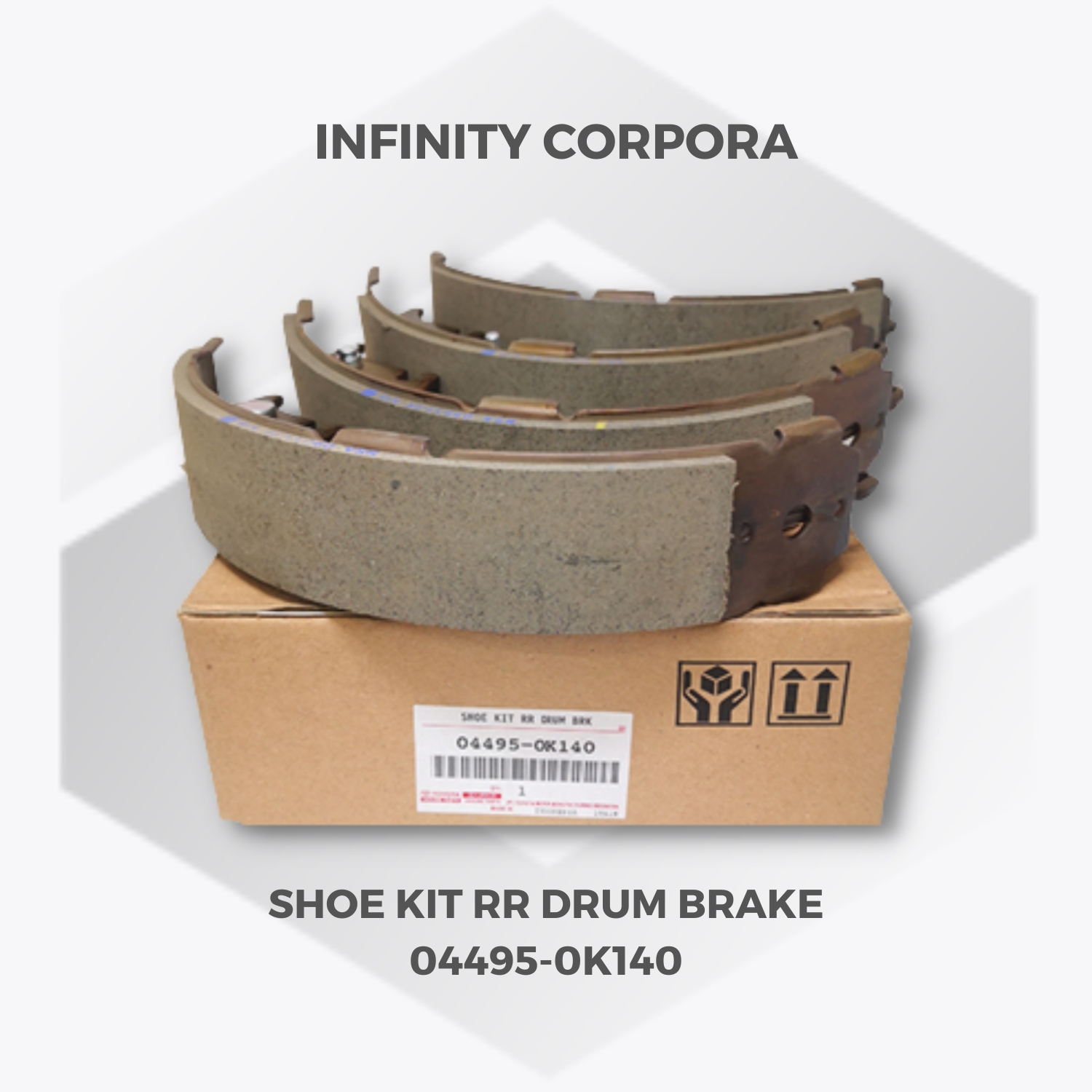 SHOE KIT RR DRUM BRK - Infinity Corpora System