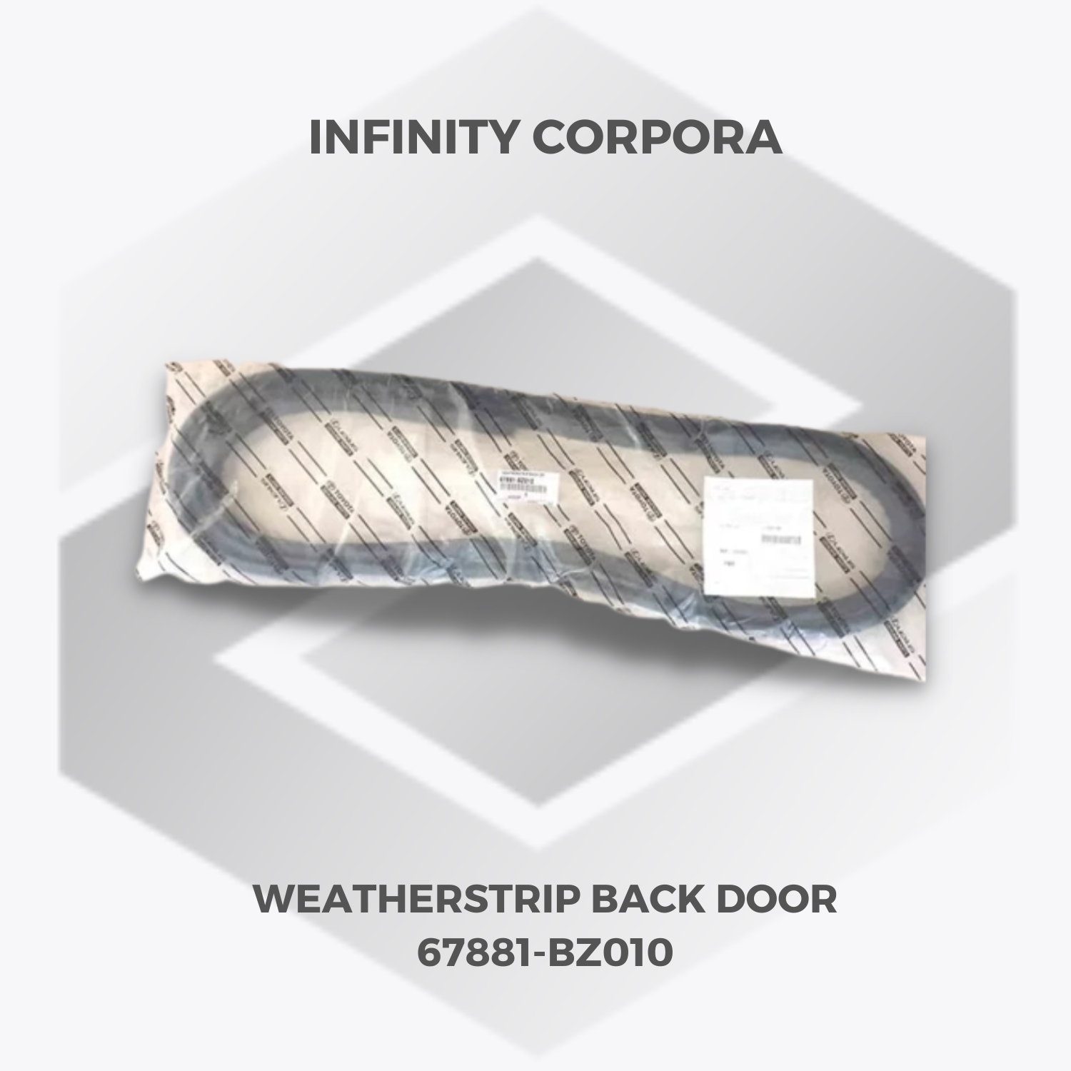 WEATHERSTRIP,BACK DR - Infinity Corpora System